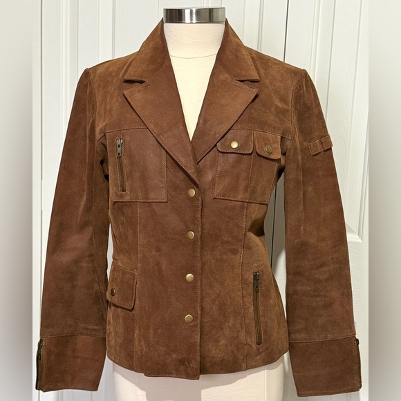 Together | Jackets & Coats | Together Ladies Genuine Leather Suede ...